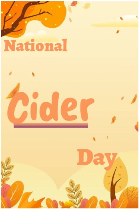 National cider day Template | PosterMyWall