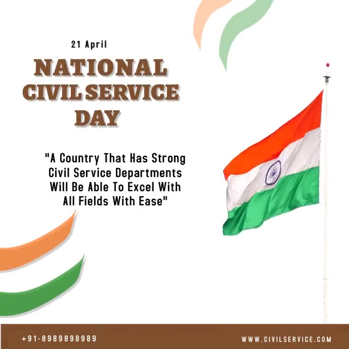National Civil Service Day Template | PosterMyWall