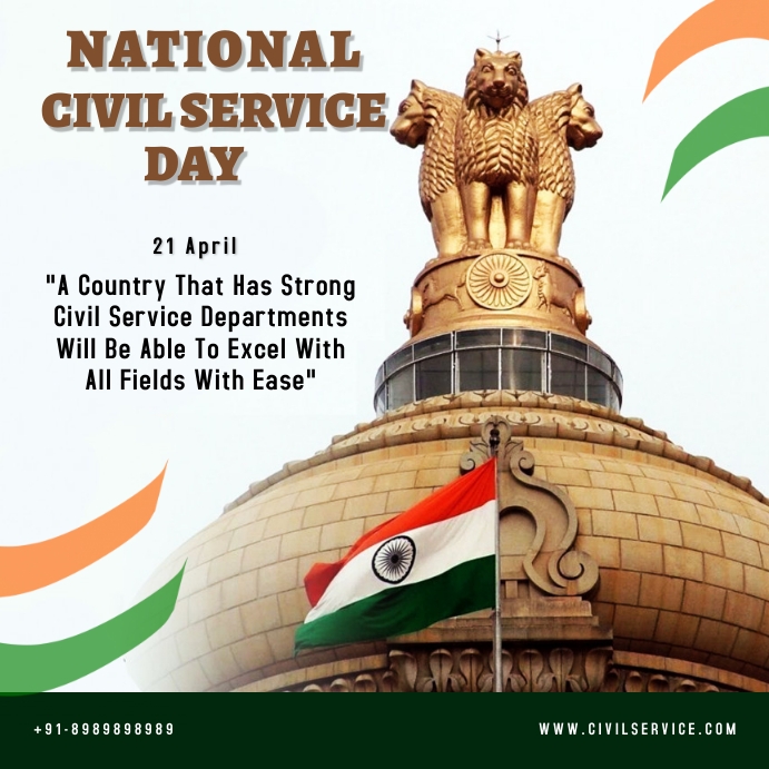 Copy of National Civil Service Day | PosterMyWall