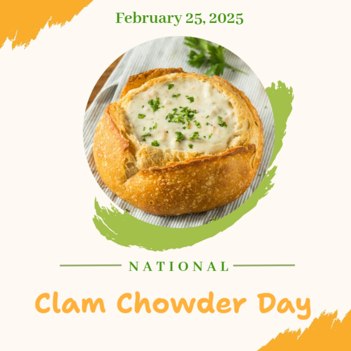 Modèle National Clam Chowder Day | PosterMyWall
