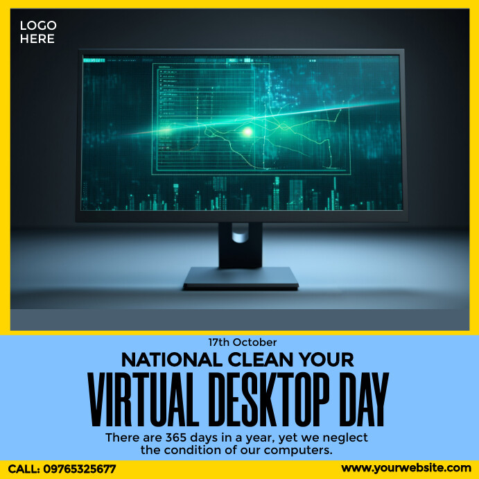 Copy of National Clean Your Virtual Desktop Day | PosterMyWall