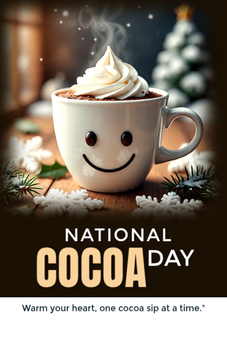 National Cocoa day Template | PosterMyWall