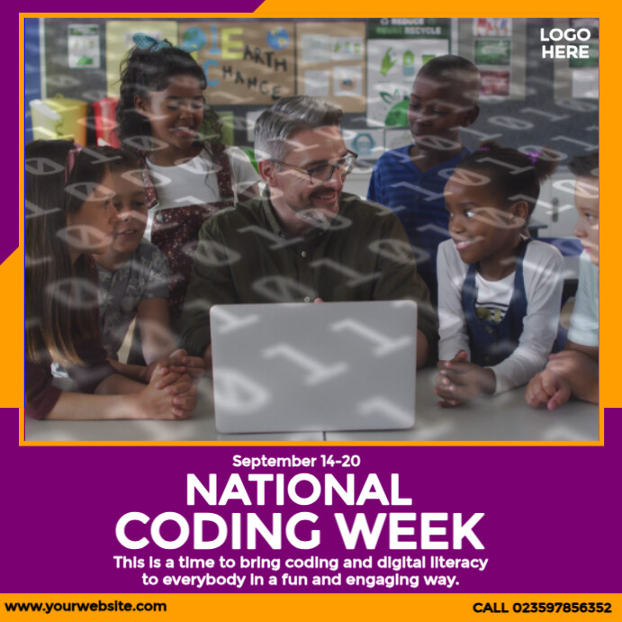 National Coding Week Template | PosterMyWall