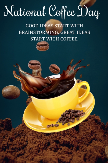 National Coffee day Template | PosterMyWall