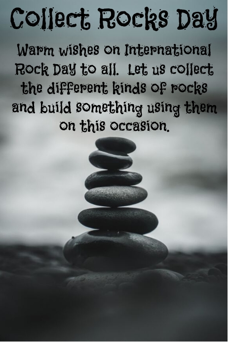 National collect rocks day Template | PosterMyWall
