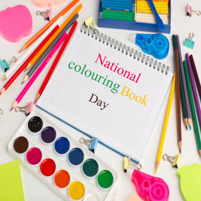 Copy of National colouring book day | PosterMyWall