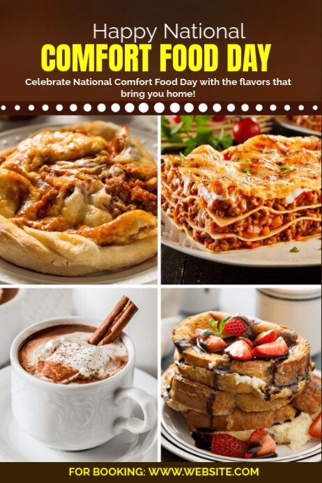 National Comfort food day Template | PosterMyWall