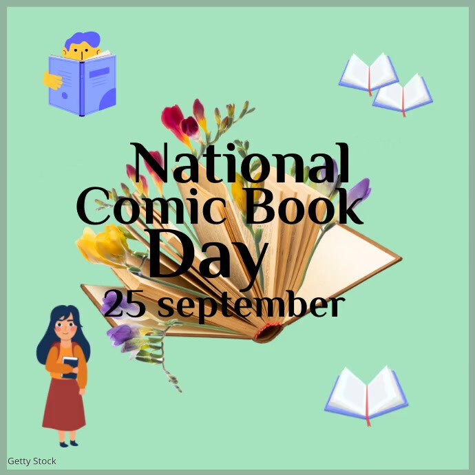 national comic book day instagram post Template | PosterMyWall