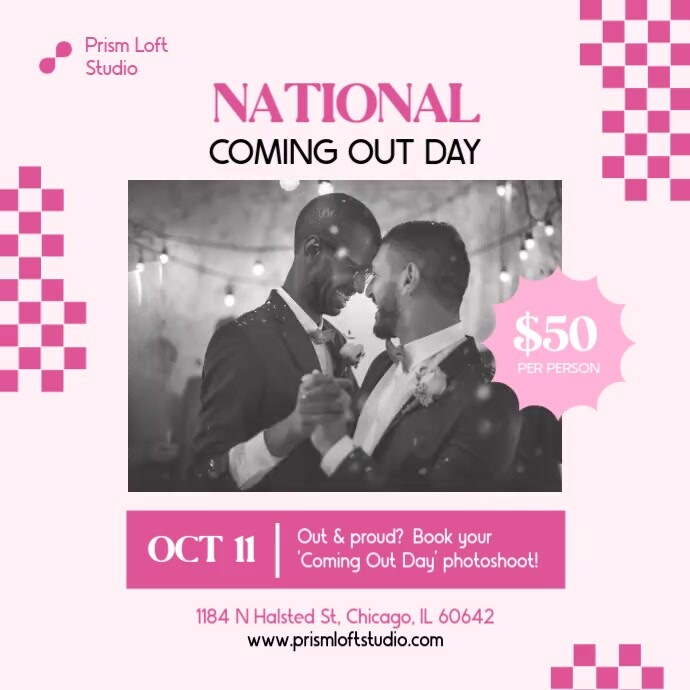 National Coming Out Day Square Post Template | PosterMyWall