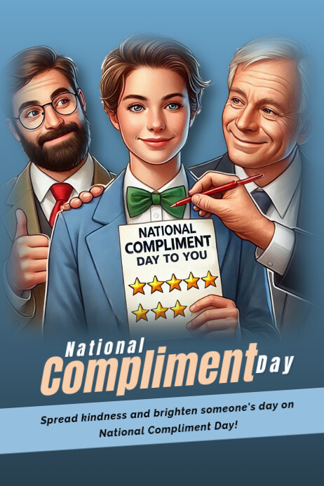 National compliment day Template | PosterMyWall