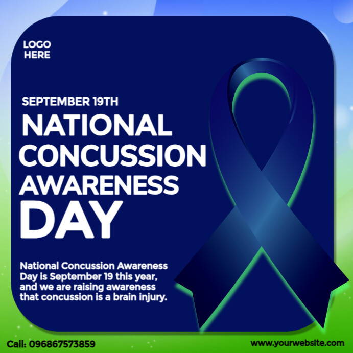 Modèle National Concussion Awareness Day Ad | PosterMyWall