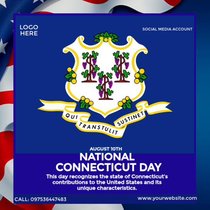 National Connecticut Day Template | PosterMyWall