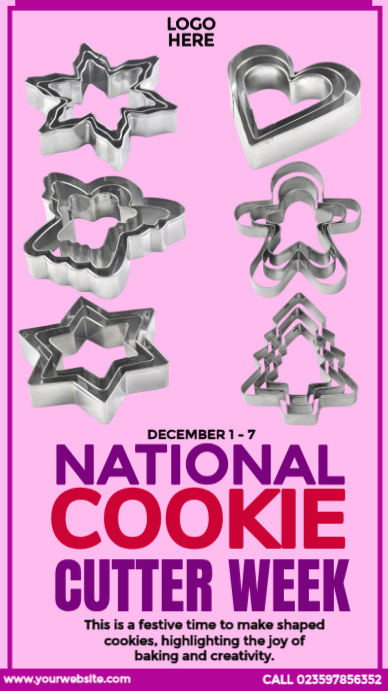National Cookie Cutter Week Ad Template | PosterMyWall