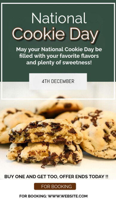 National cookie day Template | PosterMyWall
