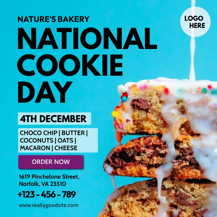 National Cookie Day Instagram Post Template | PosterMyWall