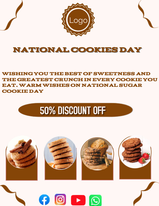National Cookies Day Flyer (us Letter) Template | PosterMyWall