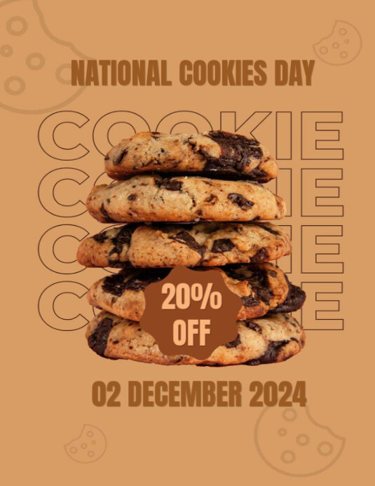 National Cookies Day Flyer 2024 Template | PosterMyWall