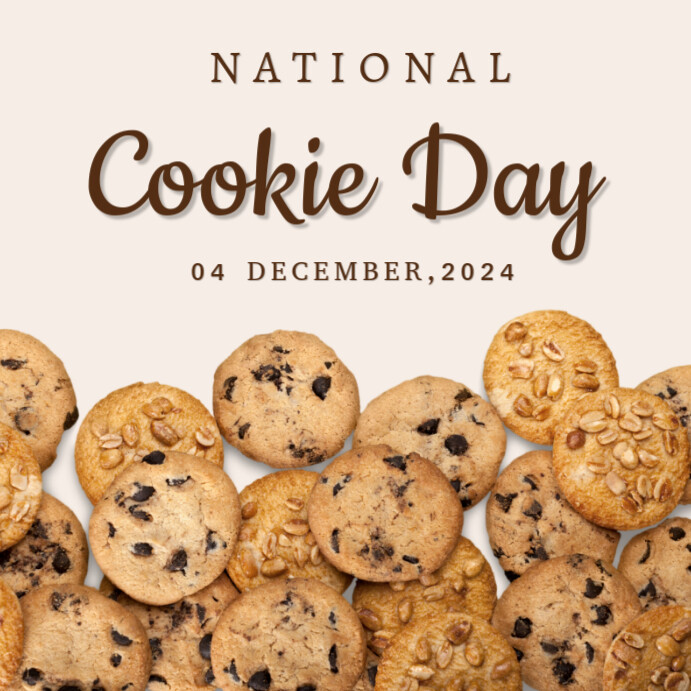 Copy of National Cookies Day Instagram Post2024 | PosterMyWall