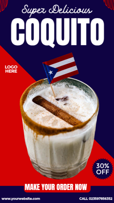 National Coquito Day Ad Template | PosterMyWall