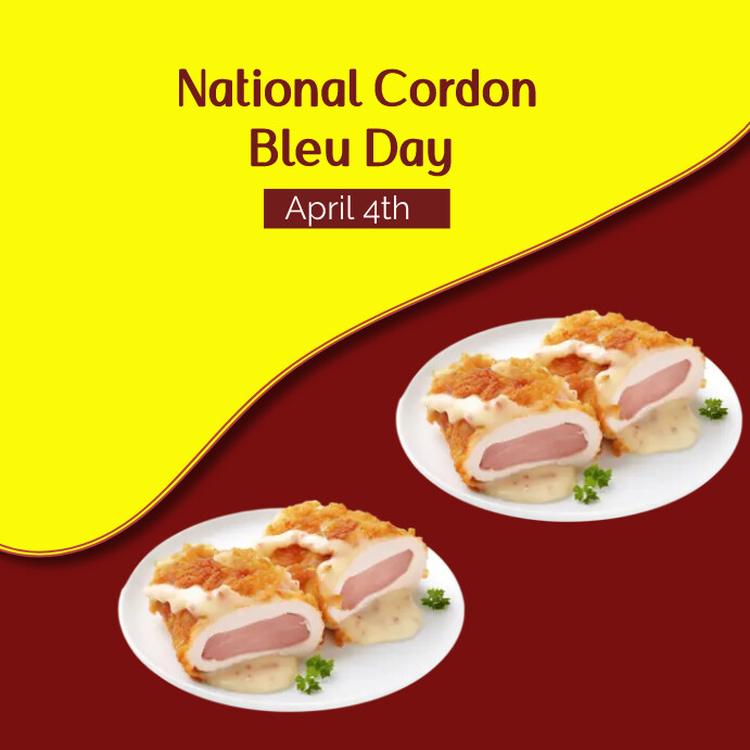 Copy of national cordon bleu day | PosterMyWall