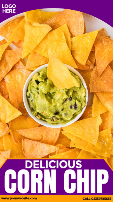 Plantilla de National Corn Chip Day Ads | PosterMyWall