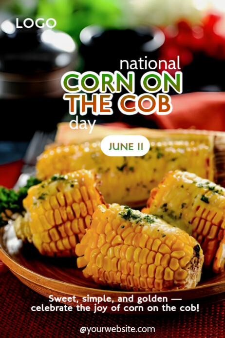 Plantilla de National Corn On The Cob Day Template Poster | PosterMyWall