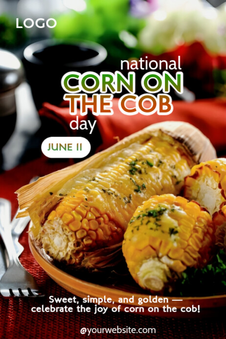 Copy of National Corn On The Cob Day Template Poster | PosterMyWall