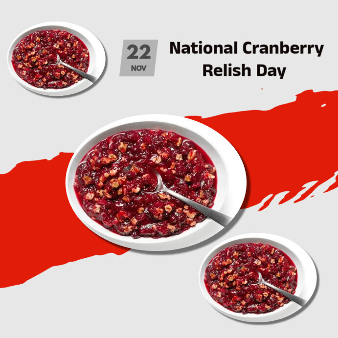 Plantilla de national cranberry relish day | PosterMyWall