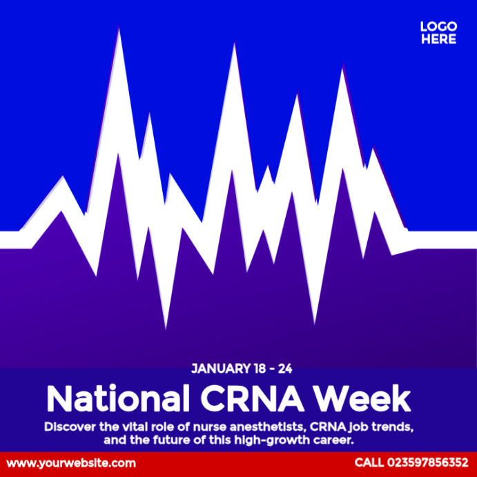 Plantilla de National CRNA Week | PosterMyWall