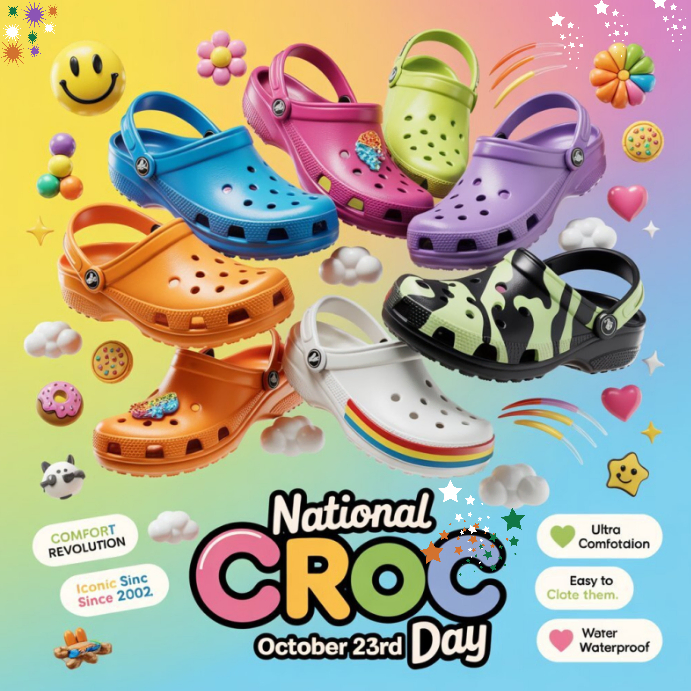 Plantilla de National Croc Day | PosterMyWall