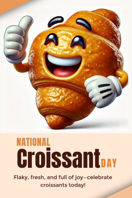 Copy of National croissant day | PosterMyWall