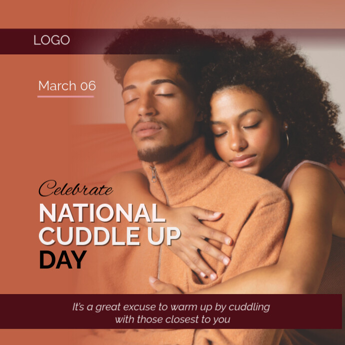 National Cuddle Up Day Template | PosterMyWall