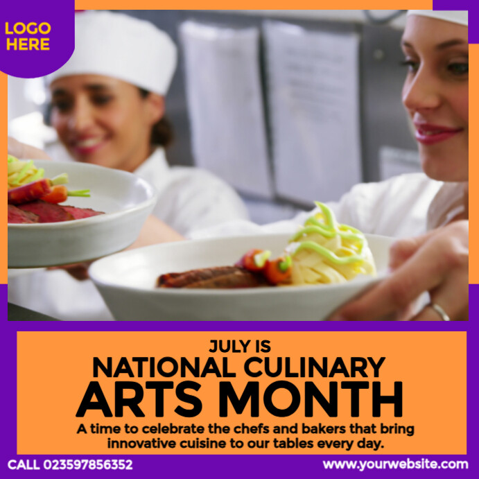 National Culinary Arts Month Template | PosterMyWall