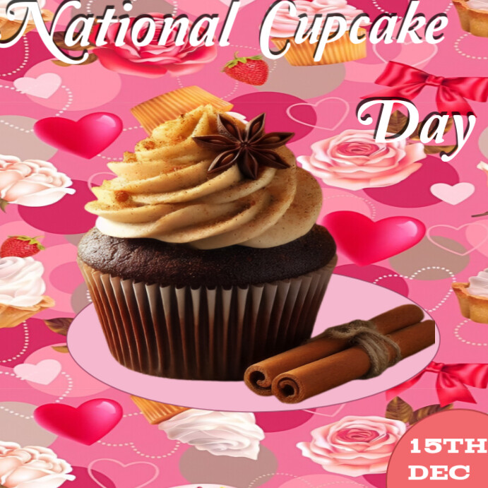 National cupcake day Template | PosterMyWall