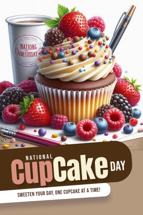 Plantilla de National cupcake Day | PosterMyWall