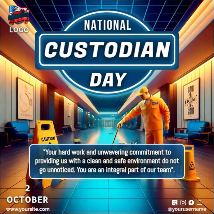 Plantilla de National Custodian Day | PosterMyWall