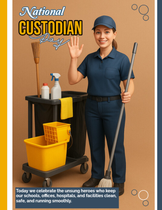 National Custodian Day Template | PosterMyWall