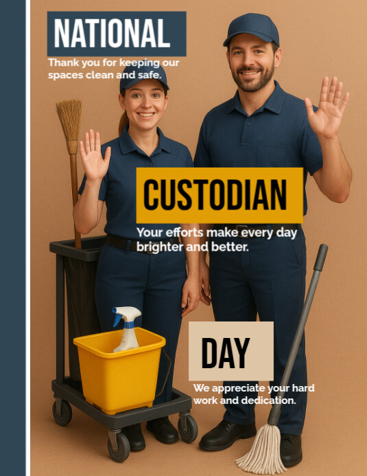 National Custodian Day Template | PosterMyWall