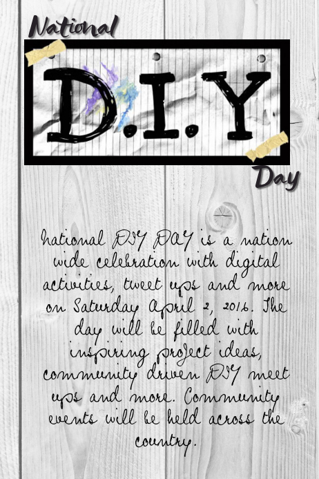 Copy of National D.I.Y. Day | PosterMyWall