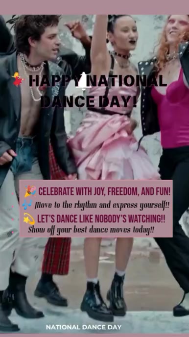 Plantilla de National Dance Day | PosterMyWall