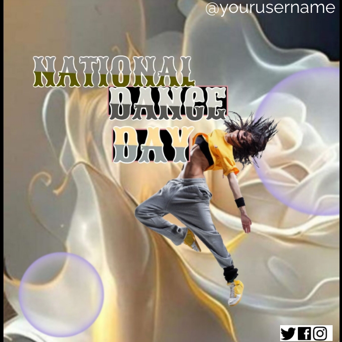 National Dance day Template | PosterMyWall