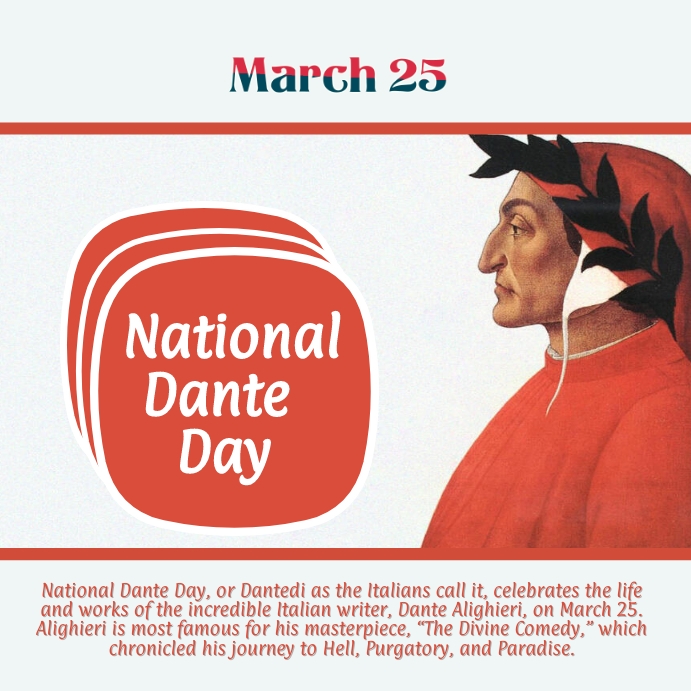 national dante day Template | PosterMyWall