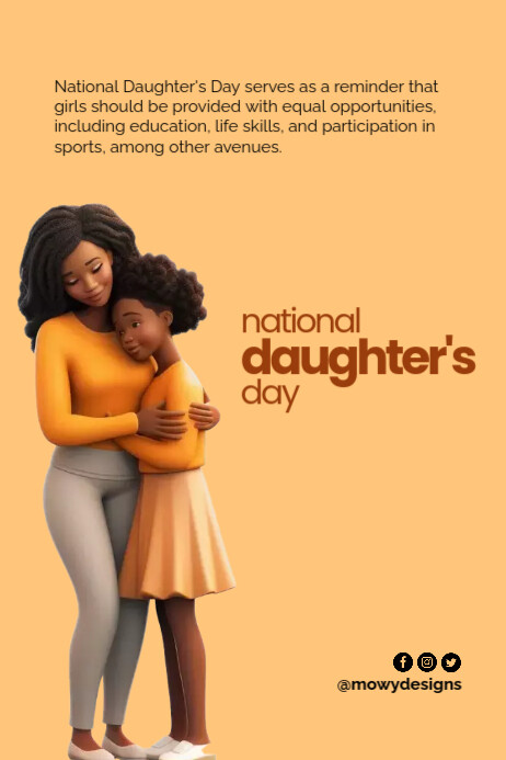 National Daughter's Day Poster Template | PosterMyWall