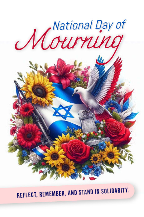 National day of mourning Template | PosterMyWall