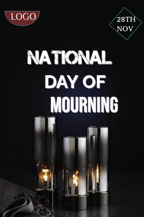 National day of mourning Template | PosterMyWall