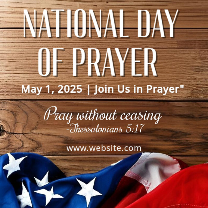 Copy of National Day of Prayer Flyer | Pray for America | Christian ...