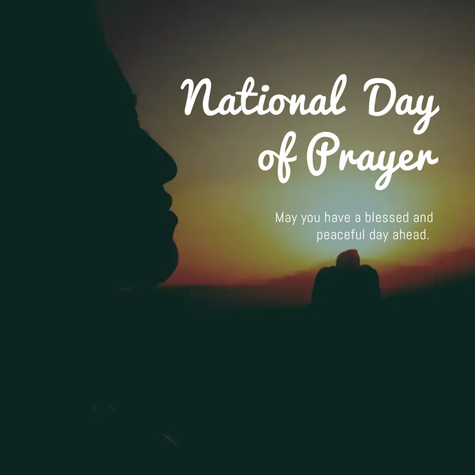Plantilla de National day of prayer flyer template | PosterMyWall