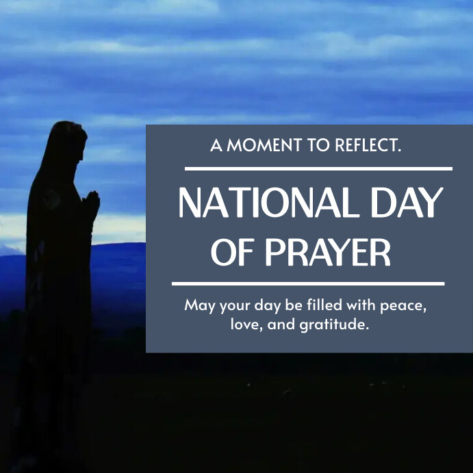 National Day Of Prayer Instagram post Template | PosterMyWall