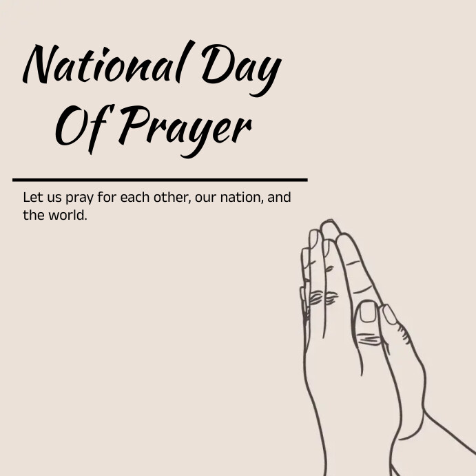 Copy of National day of prayer template Instagram pos | PosterMyWall