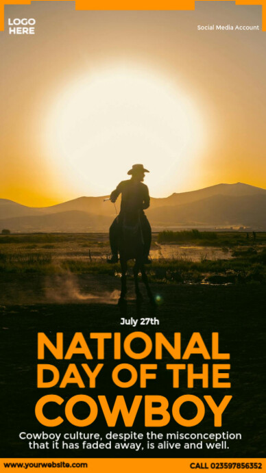 Copy of National Day of the Cowboy Ad | PosterMyWall